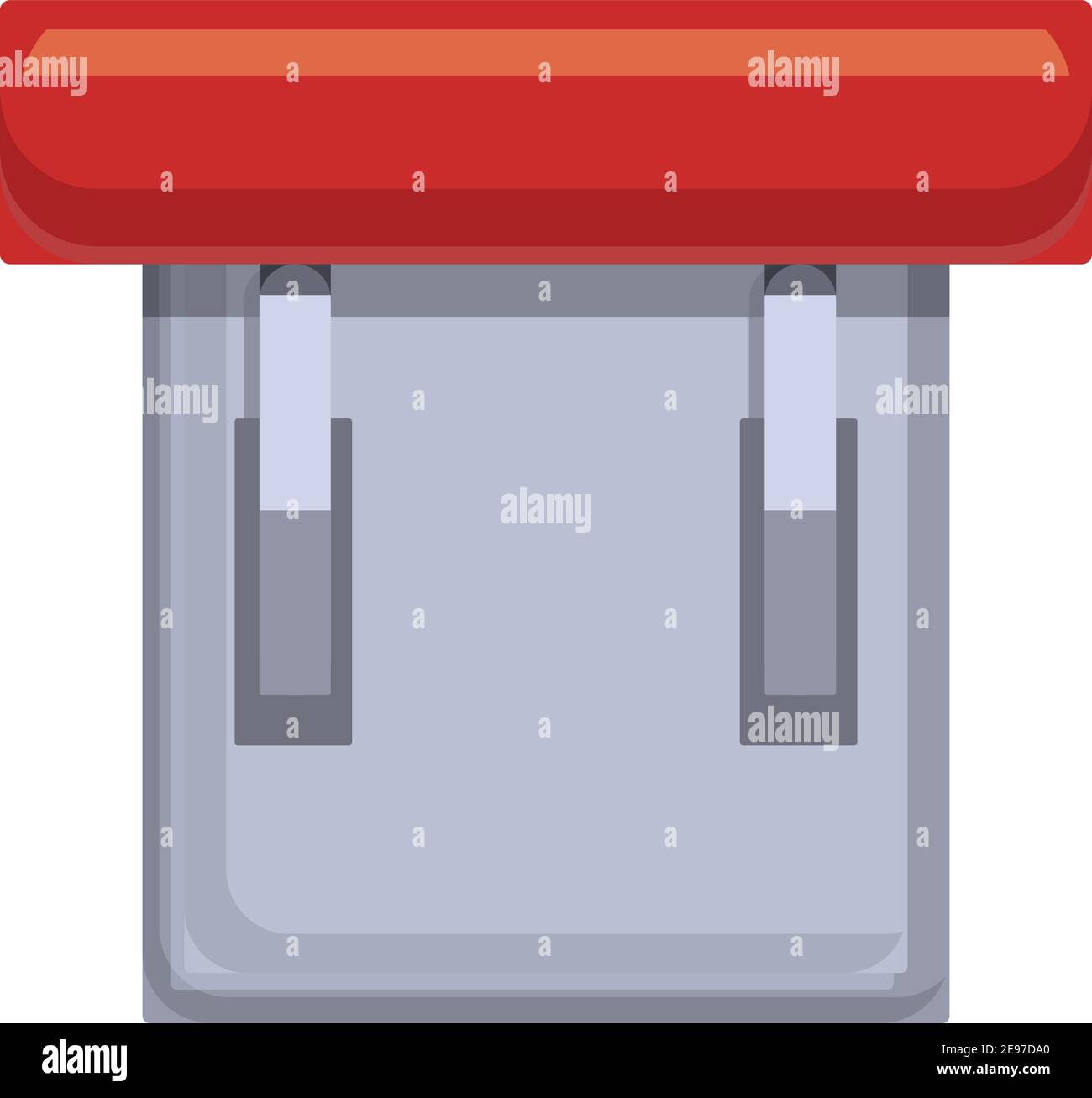 Red breaker switch icon. Cartoon of red breaker switch vector icon for ...