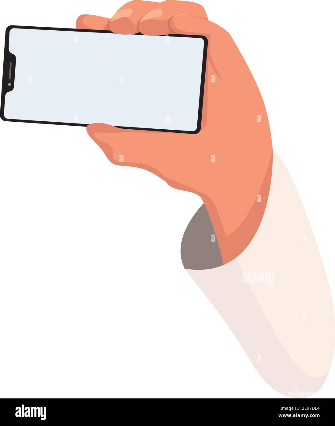 Finger touch phone screen Stock Vector Images - Alamy