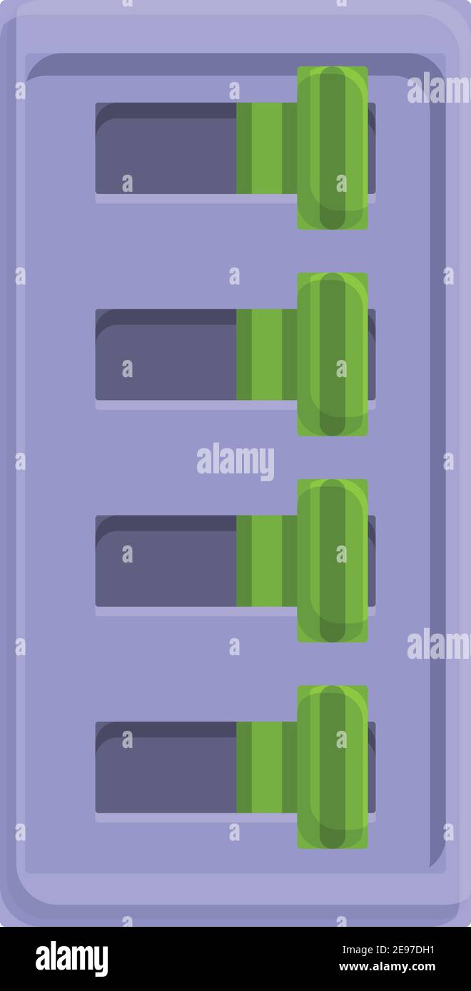 Breaker switch icon. Cartoon of breaker switch vector icon for web ...