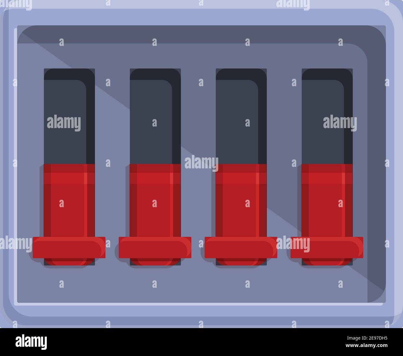 Alarm breaker switch icon. Cartoon of alarm breaker switch vector icon ...