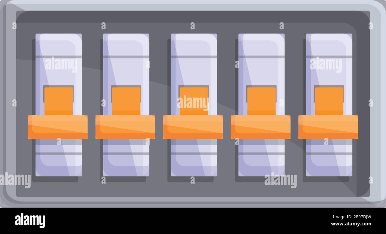 Hand breaker switch icon. Cartoon of hand breaker switch vector icon ...