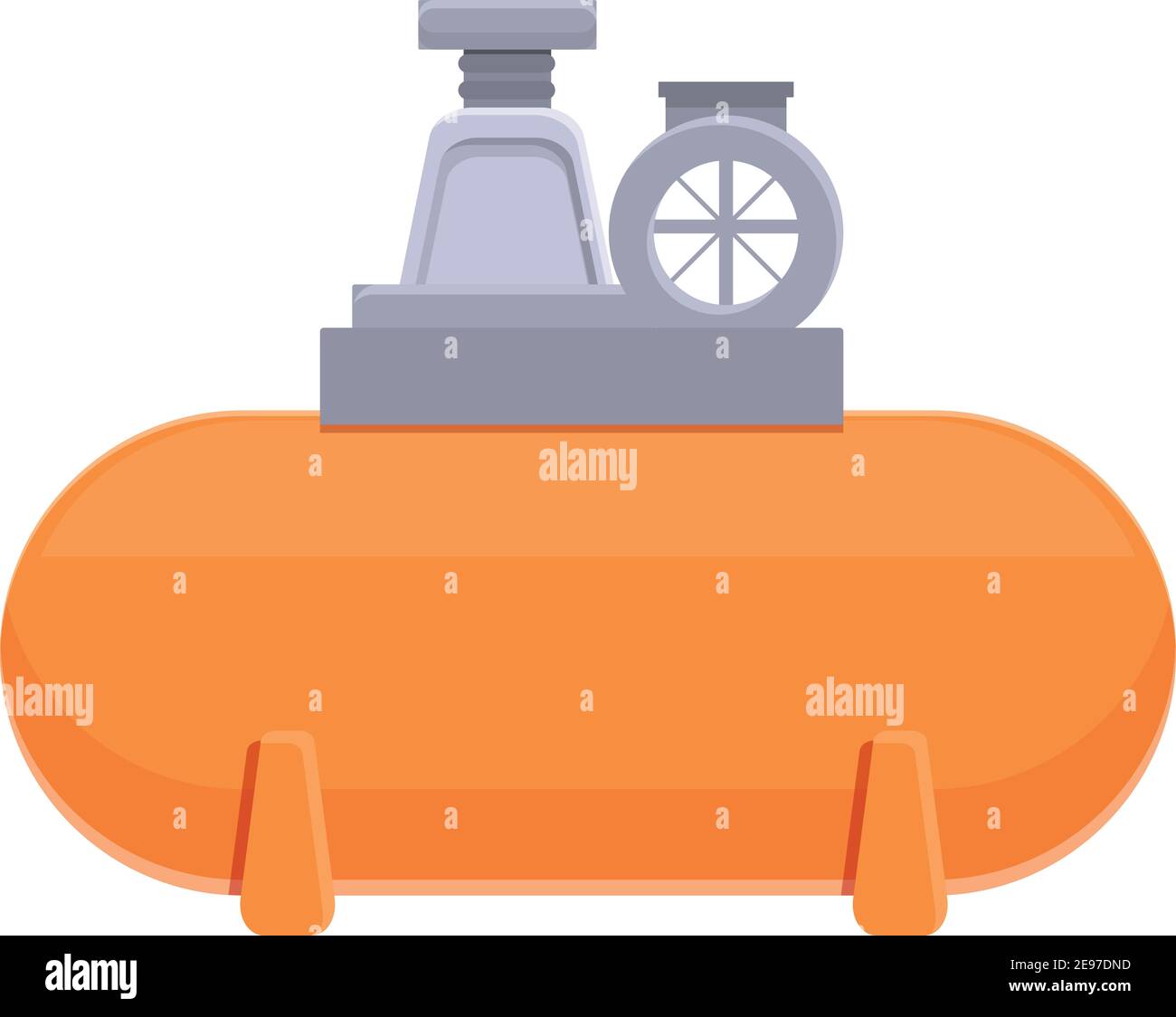 Pressure compressor icon. Cartoon of pressure compressor vector icon ...