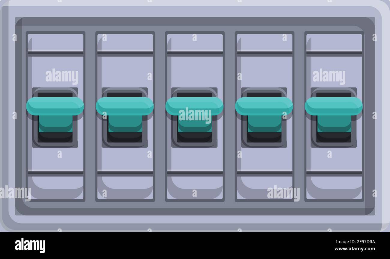 Light breaker switch icon. Cartoon of light breaker switch vector icon ...