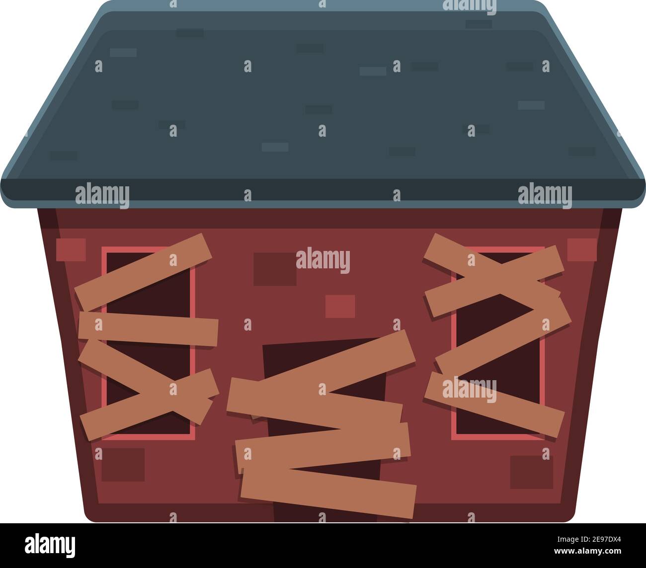 Party creepy house icon. Cartoon of party creepy house vector icon for ...