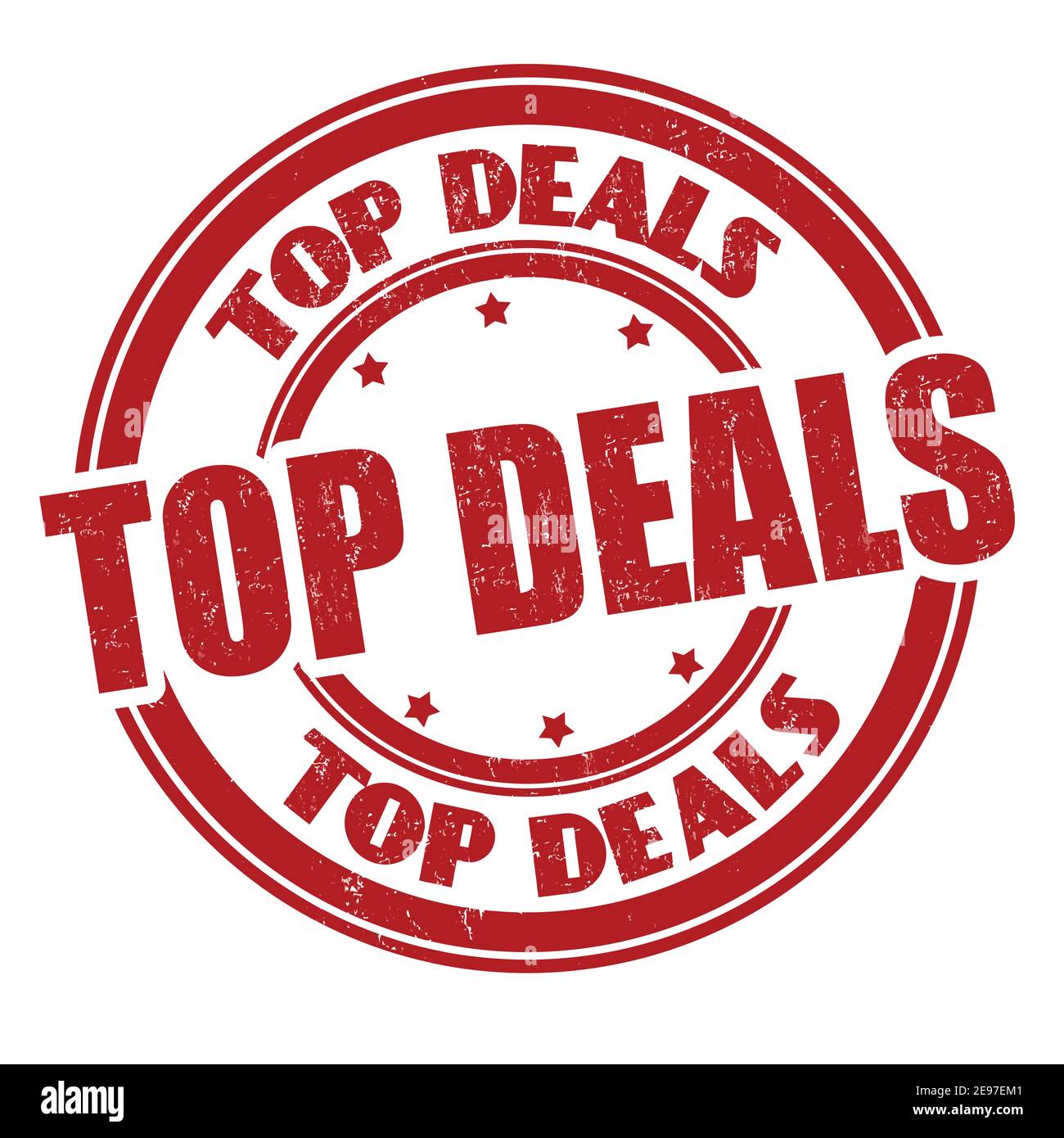 Top deals grunge rubber stamp on white background, vector illustration ...