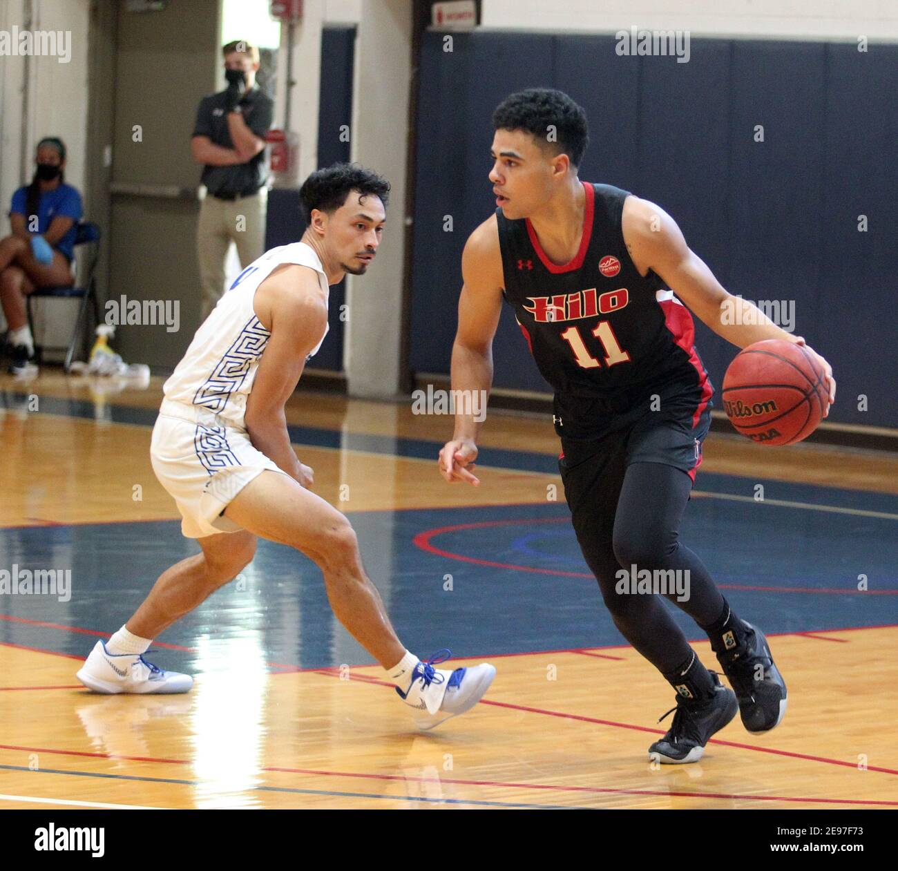 January 30, 2021 - Hawaii -Hilo Vulcans guard/forward Ethan Jetter #11 ...