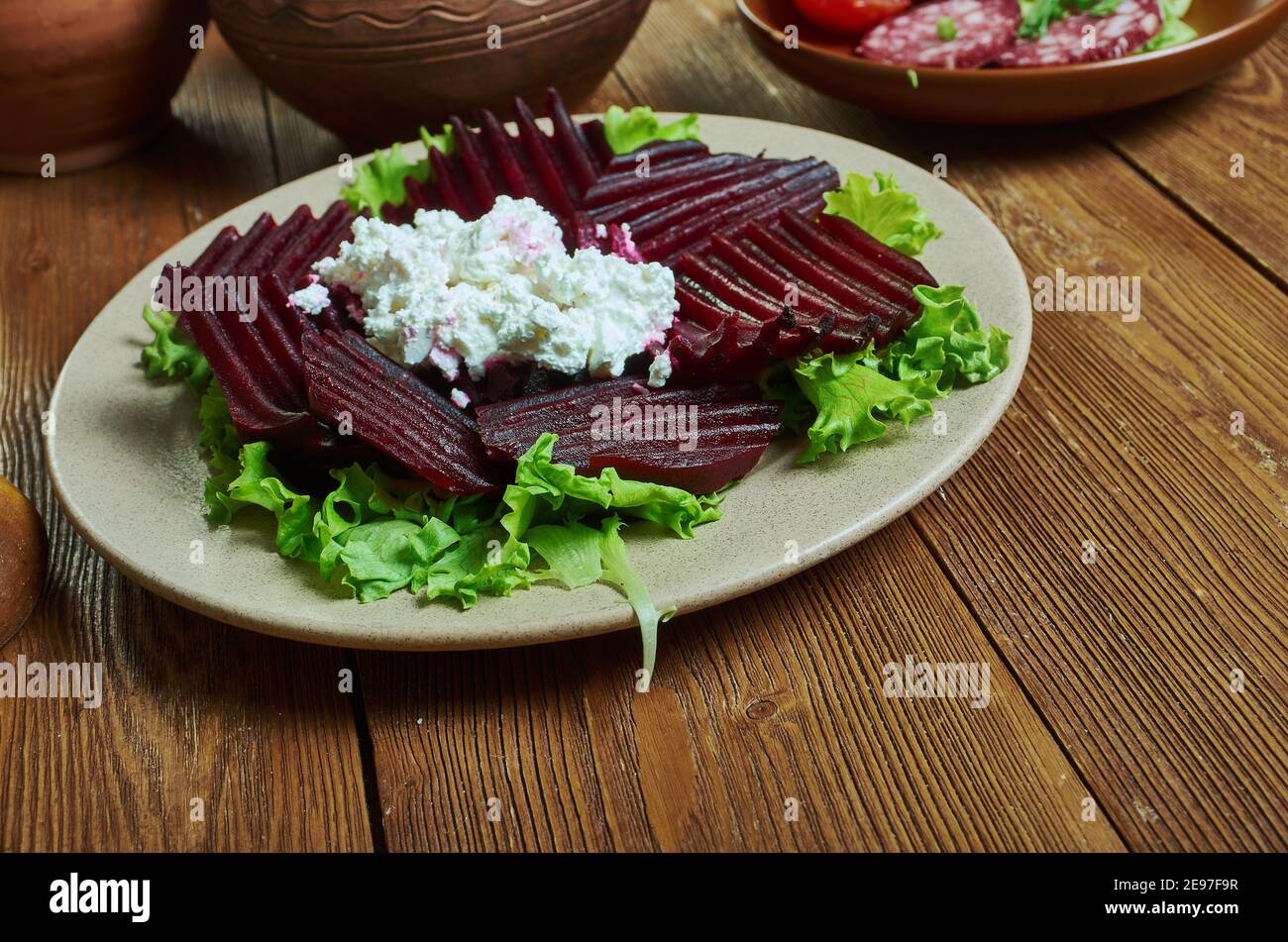 Patzaria salata, Greek-style beet salad Stock Photo - Alamy