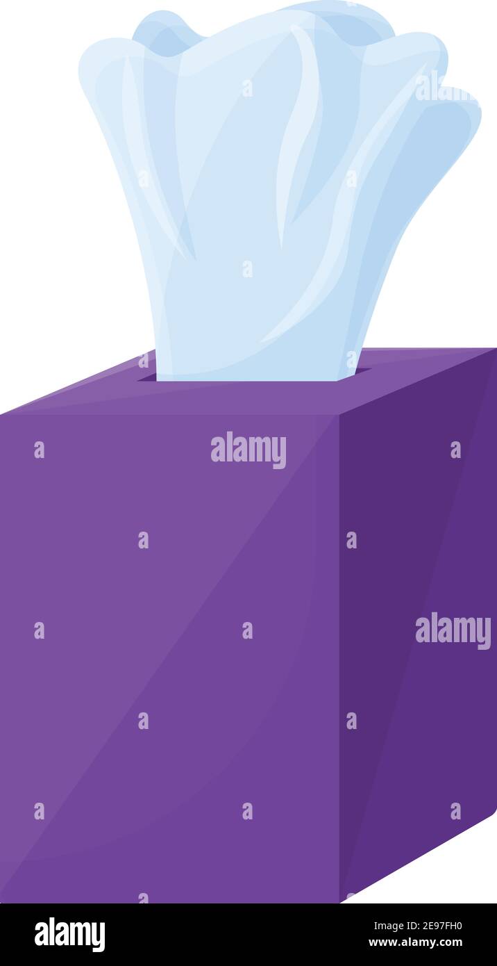 Clean box tissue icon. Cartoon of clean box tissue vector icon for web ...