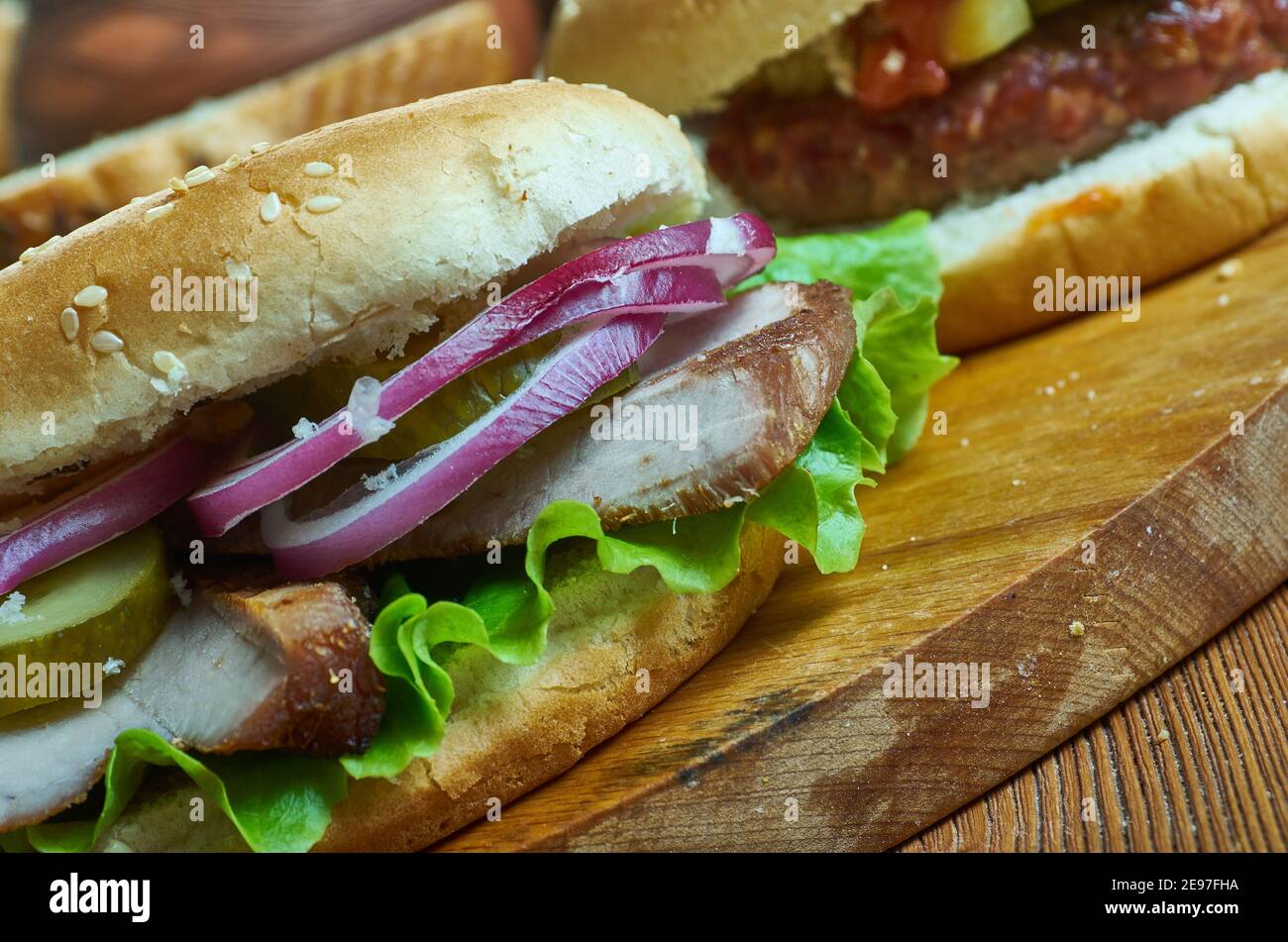 Butifarra Sandwich -Essential Peruvian Ham Sandwich Stock Photo - Alamy