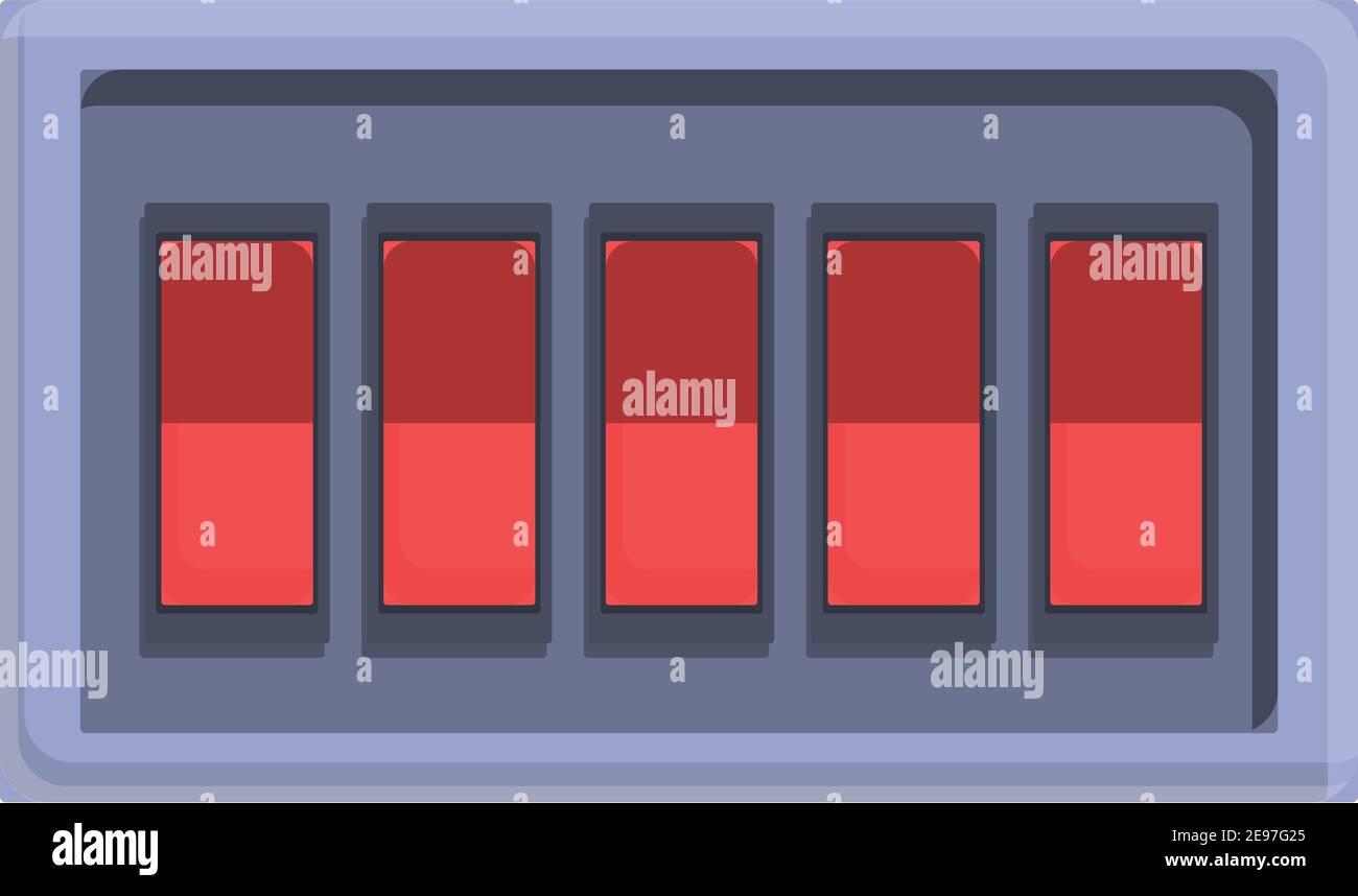 Construction breaker switch icon. Cartoon of construction breaker ...