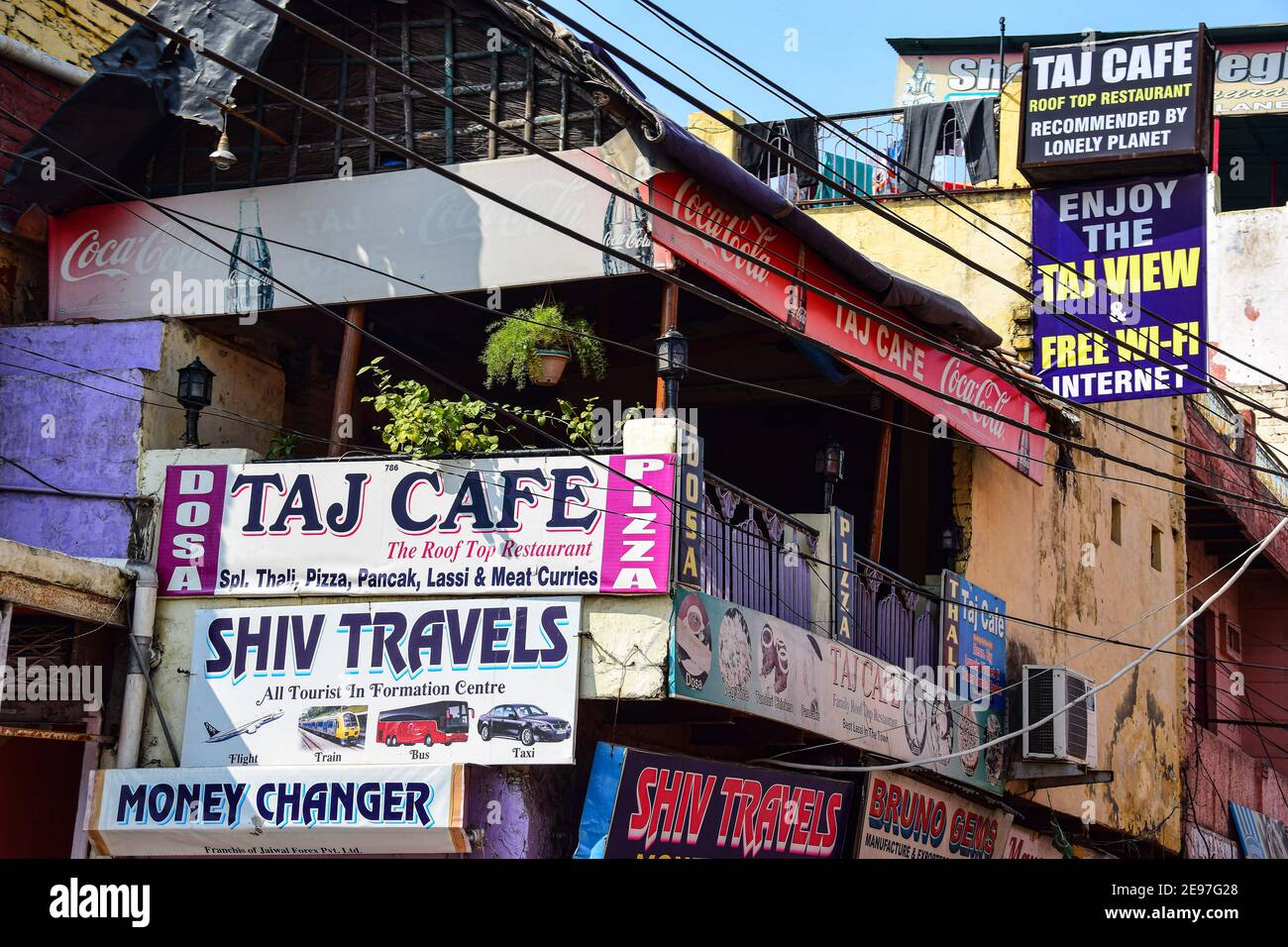 Taj Cafe, Agra, India Stock Photo - Alamy
