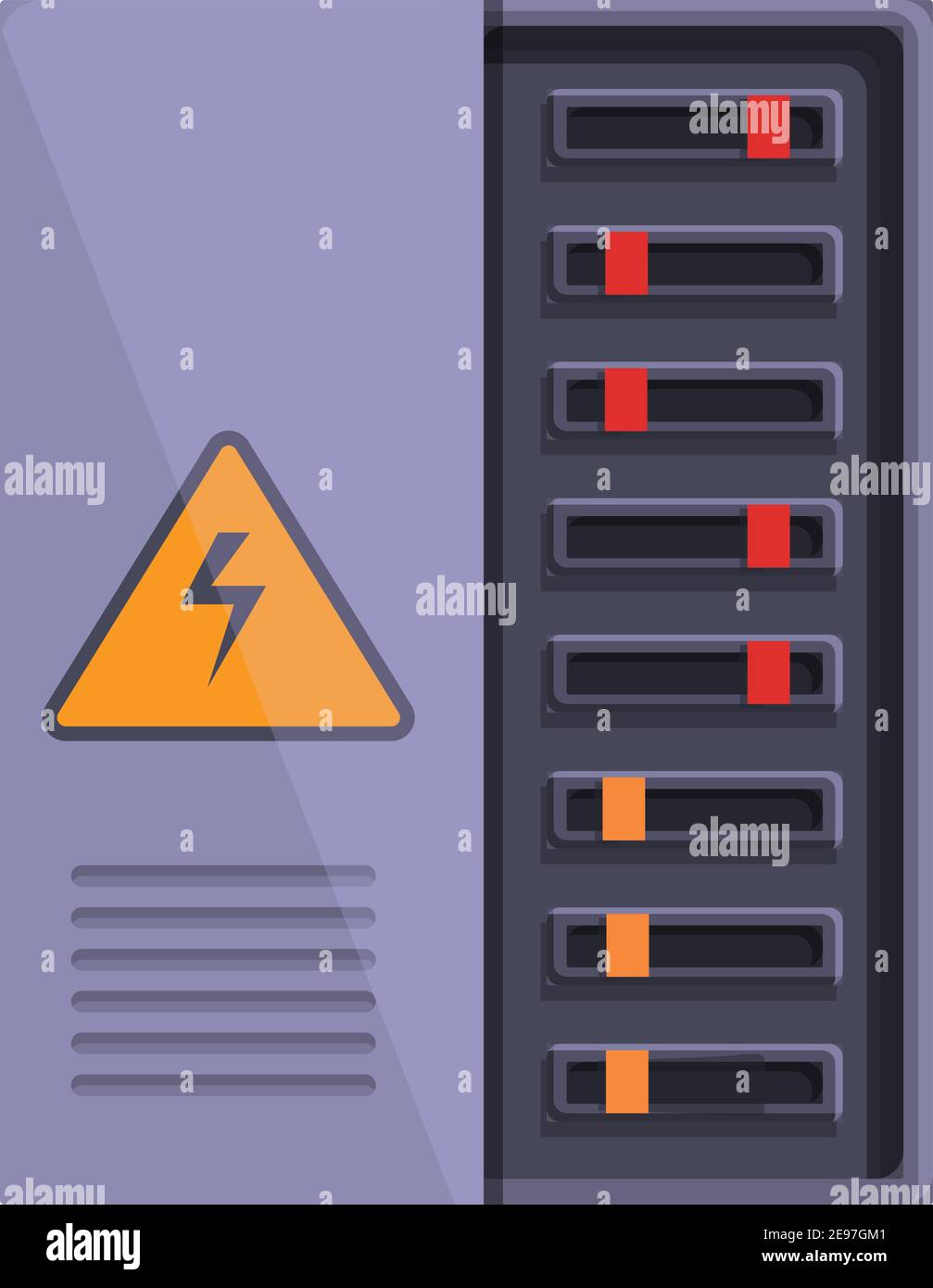 Turn breaker switch icon. Cartoon of turn breaker switch vector icon ...