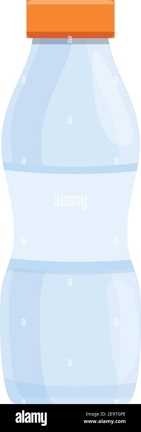 Milk plastic bottle icon. Cartoon of milk plastic bottle vector icon ...