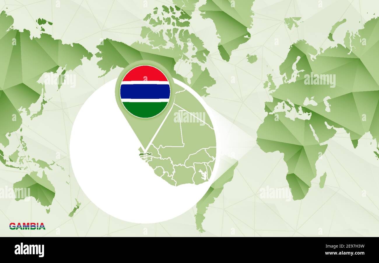Gambia On The World Map