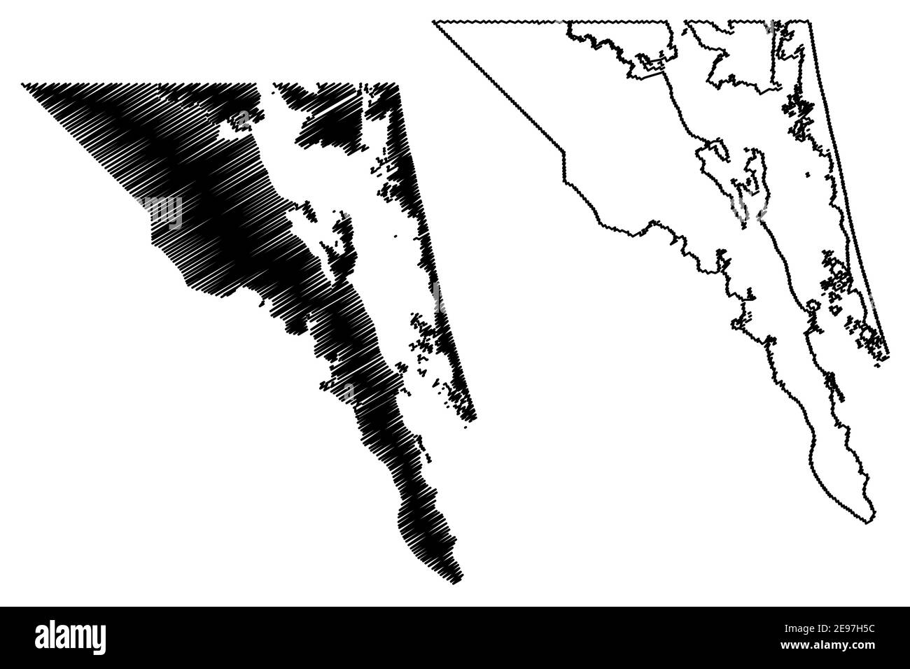 Currituck county map Black and White Stock Photos & Images - Alamy