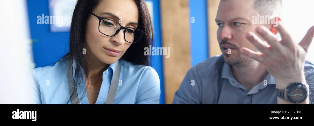Smart clerk hi-res stock photography and images - Alamy