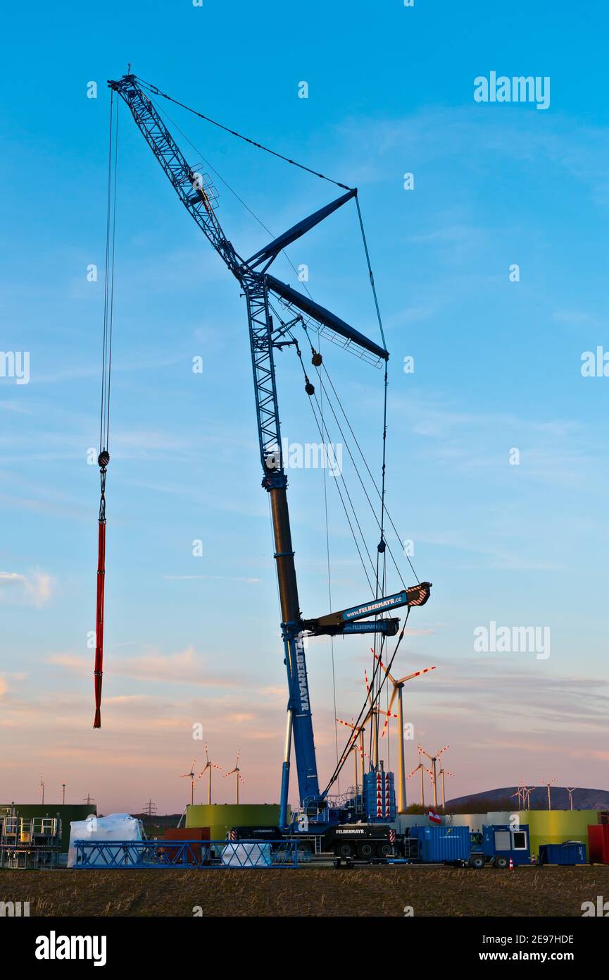 liebherr ltm 1750 mobile telescope crane operated by felbermayr at a ...