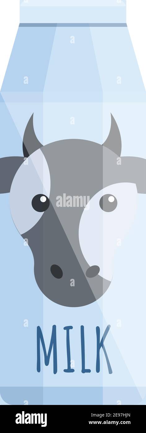 Milk pack icon. Cartoon of milk pack vector icon for web design ...