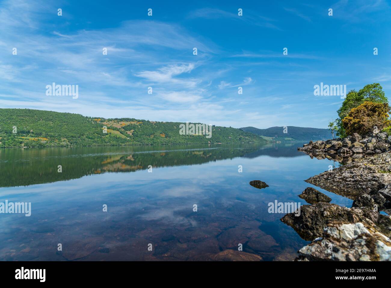 Reflections on loch ness hi-res stock photography and images - Alamy
