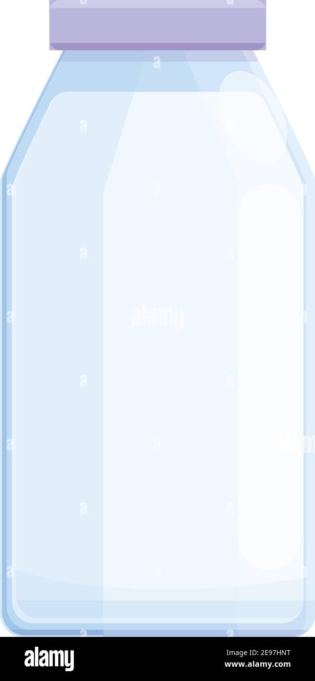 Milk jar icon. Cartoon of milk jar vector icon for web design isolated ...