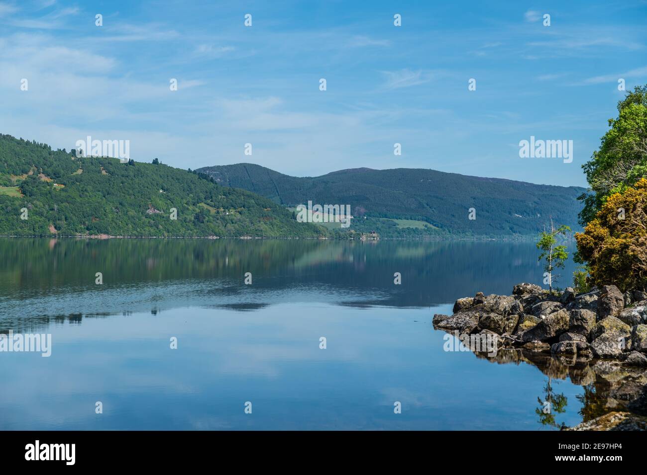 Loch Ness Reflections Stock Photo - Alamy