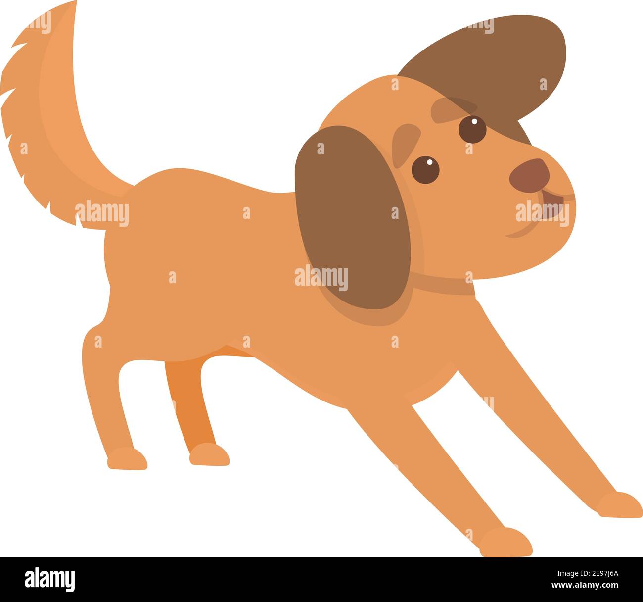 Playful dog canine icon. Cartoon of playful dog canine vector icon for ...