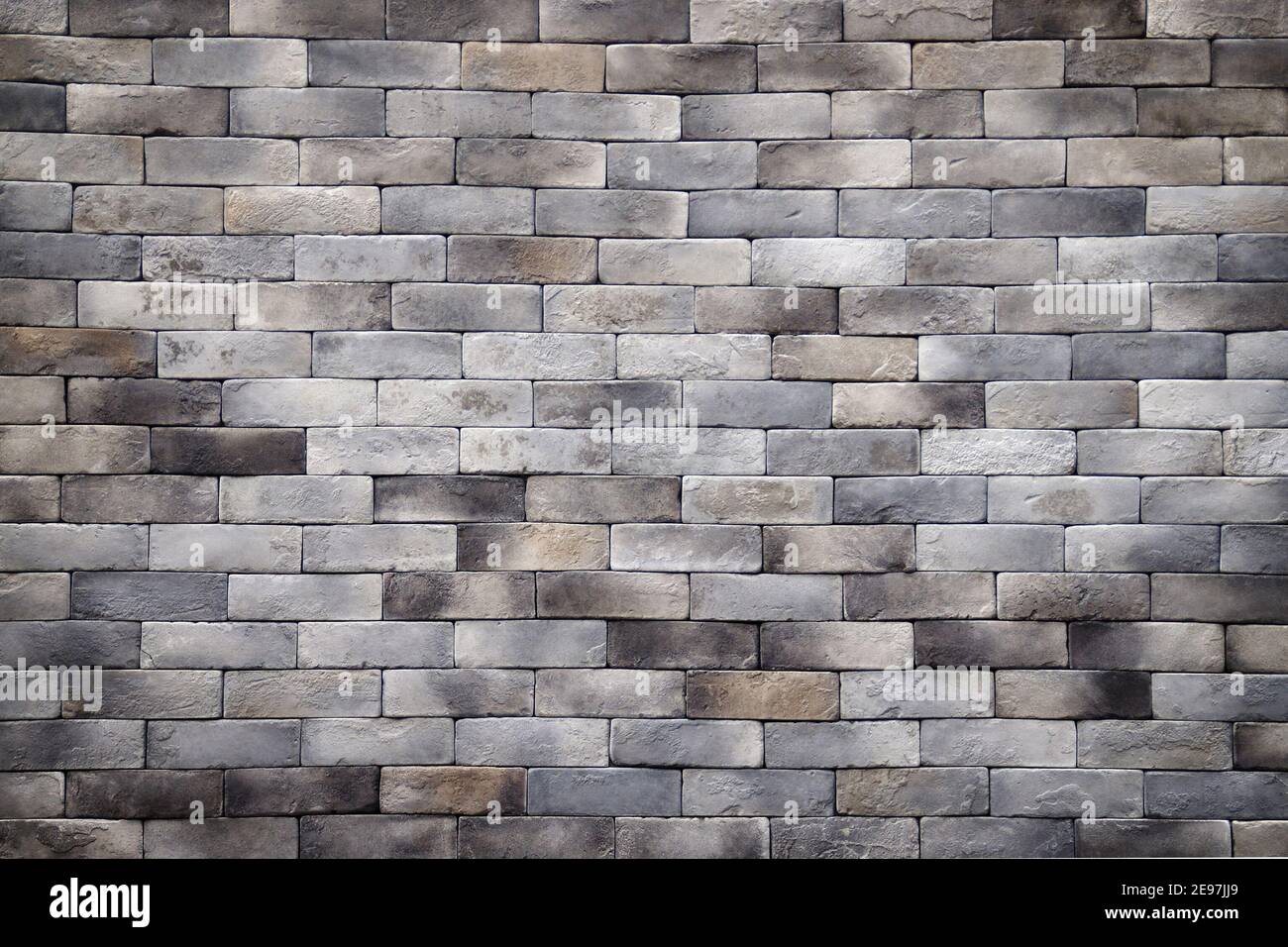 Grey Brick Wall Tiling Texture Stock Photo - Alamy