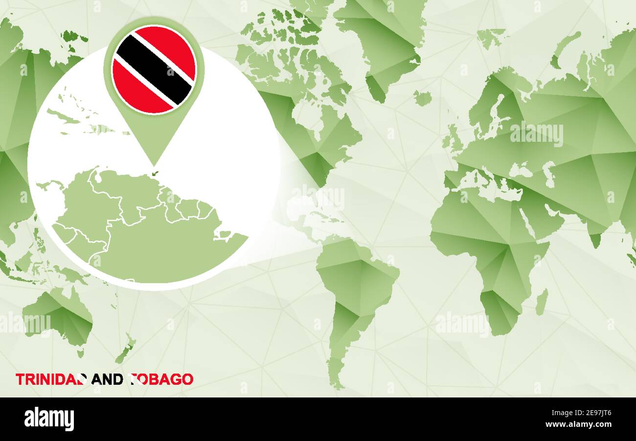 Trinidad and tobago on world map