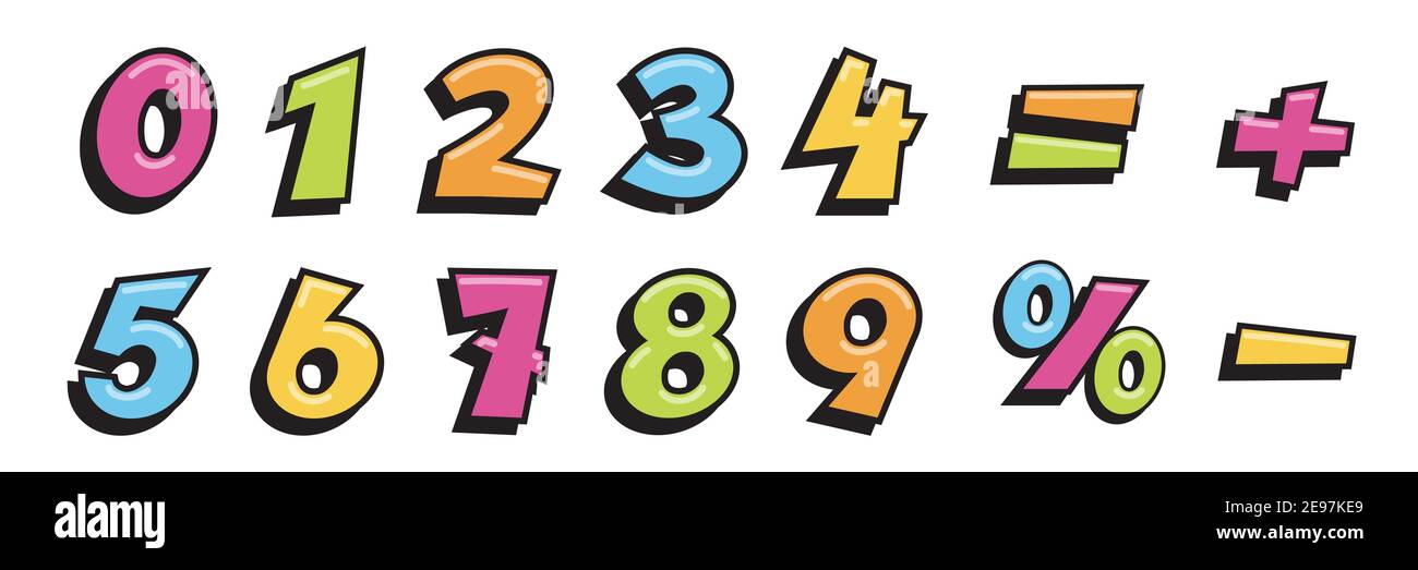 Math Numbers Clipart