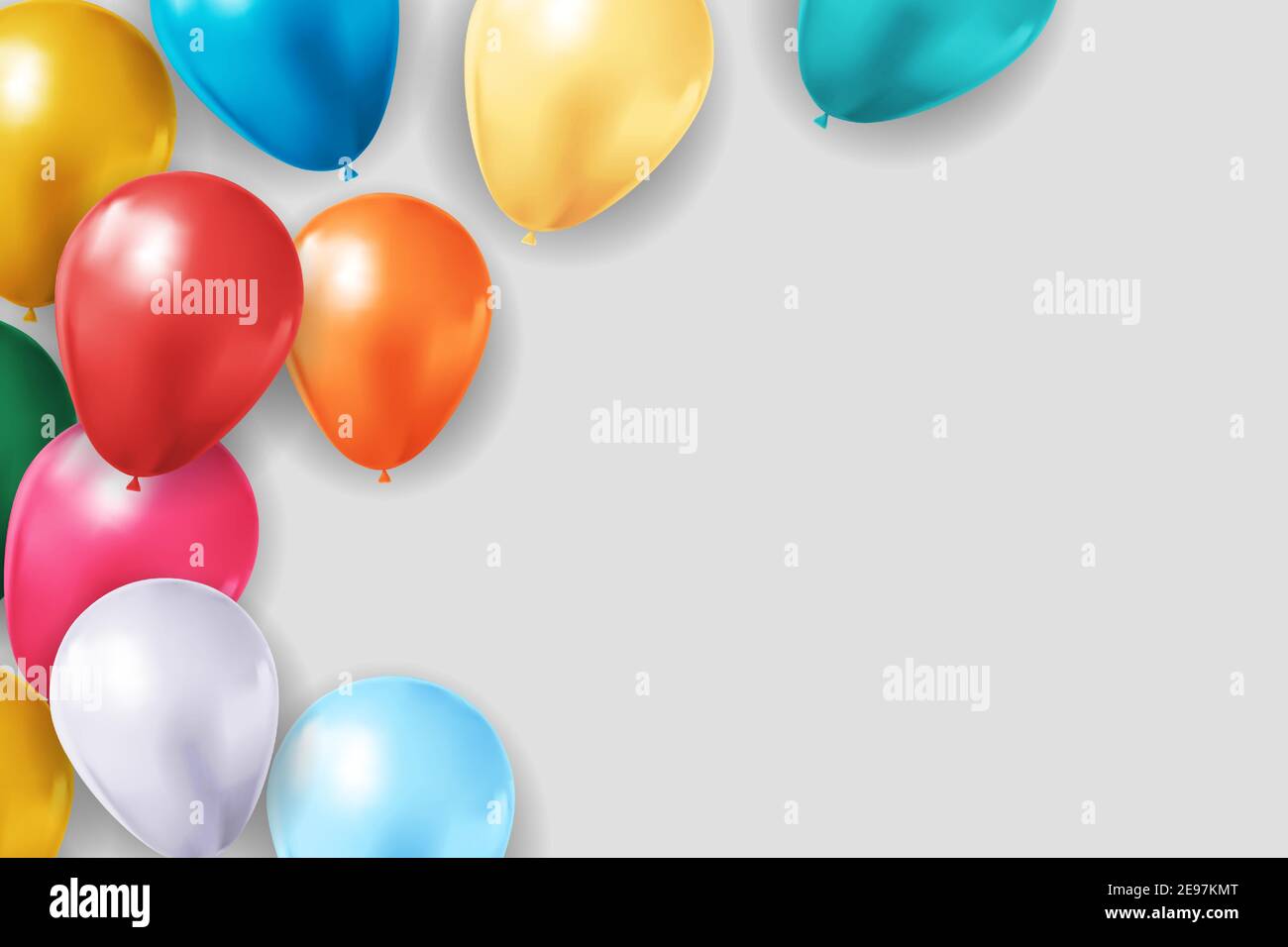 Realistic 3d balloon background for party, holiday, birthday, promotion ...