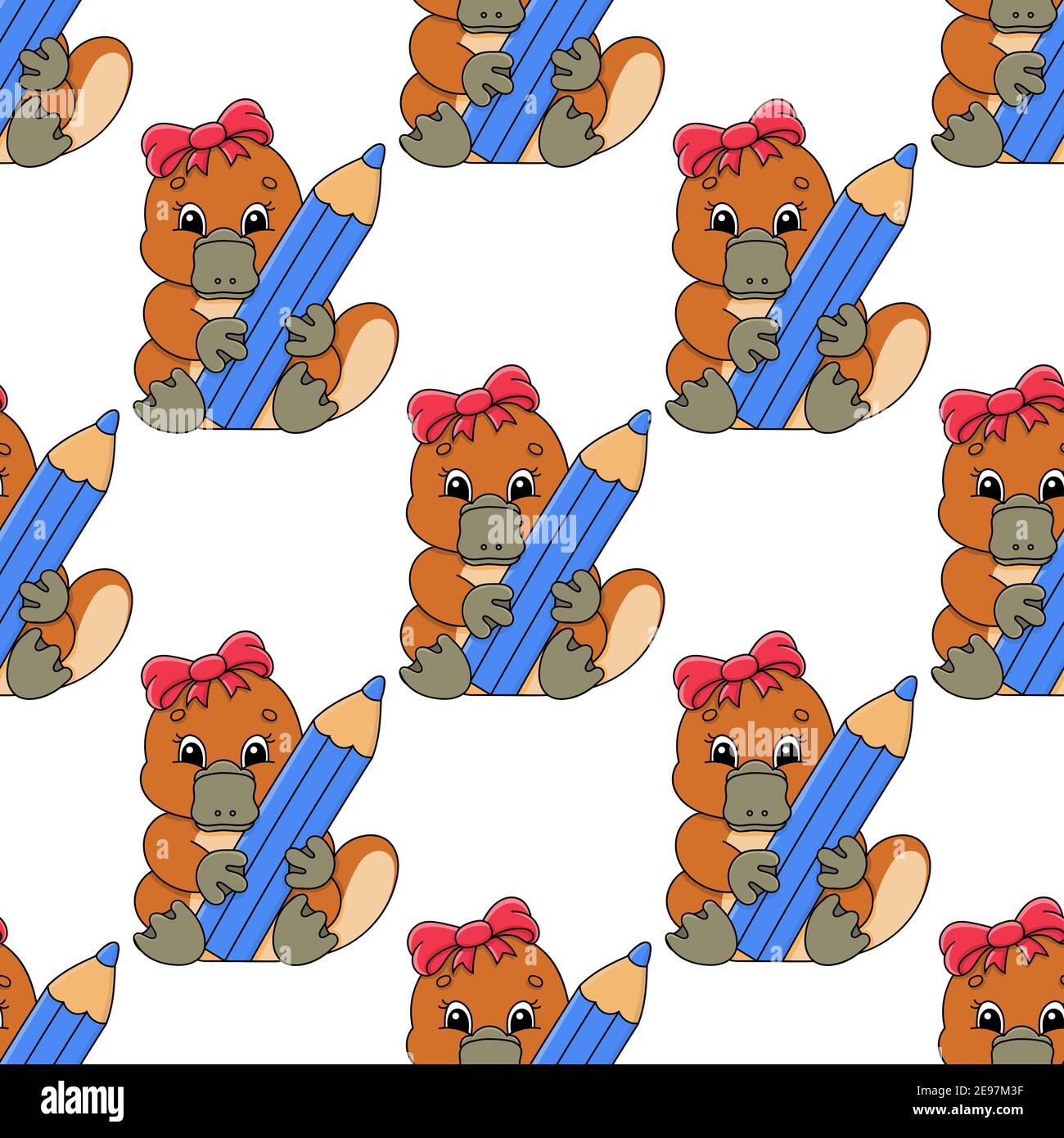 Color seamless pattern. Cartoon style. Bright design. For walpaper ...
