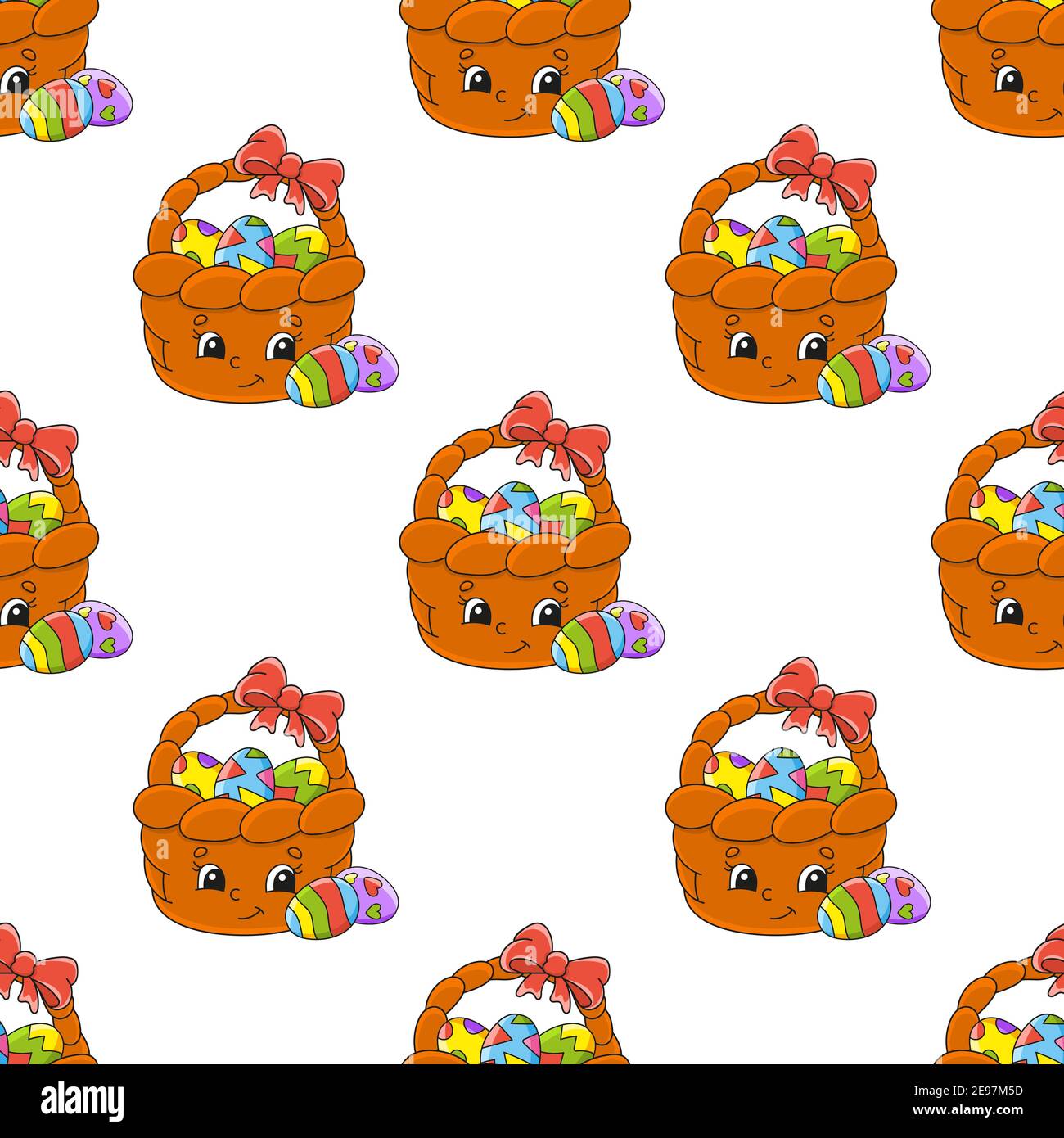 Color seamless pattern. Cartoon style. Bright design. For walpaper ...