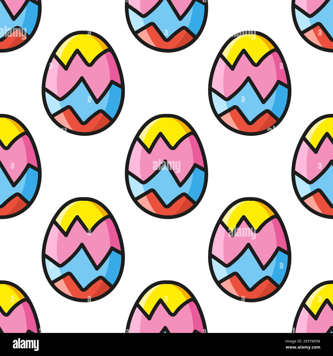 Color seamless pattern. Cartoon style. Bright design. For walpaper ...