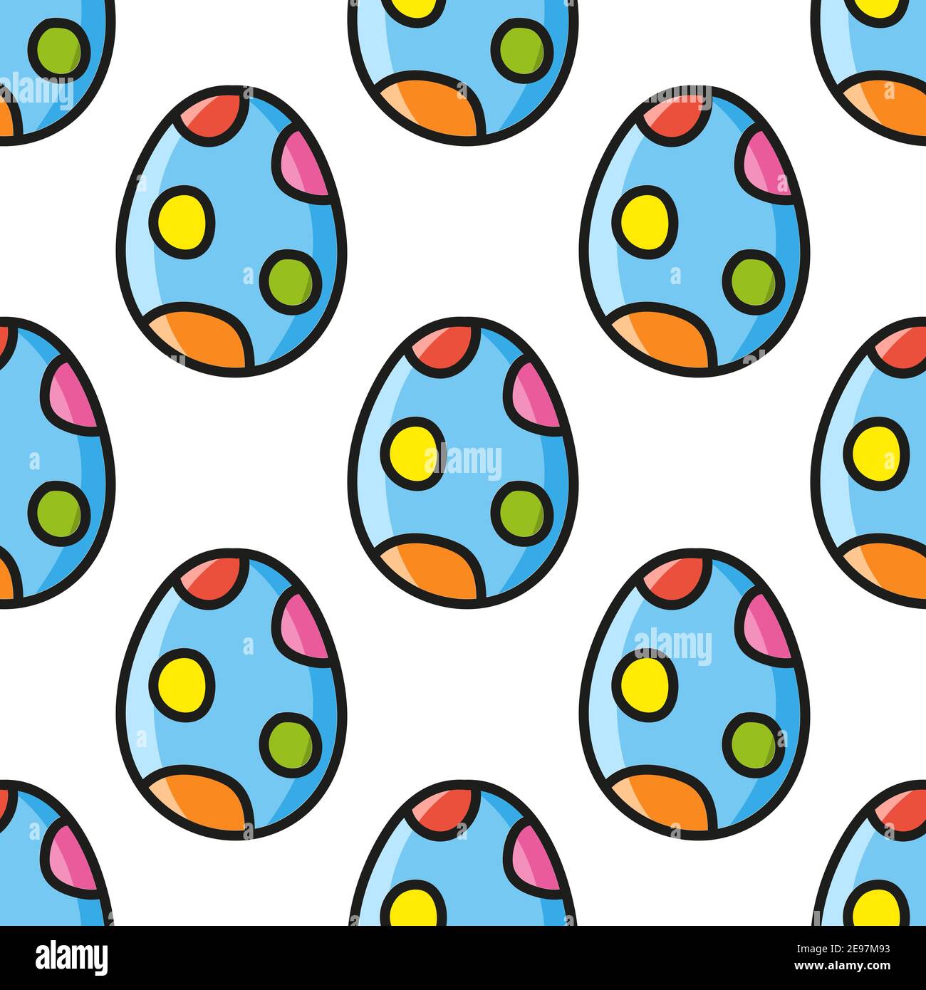 Color seamless pattern. Cartoon style. Bright design. For walpaper ...
