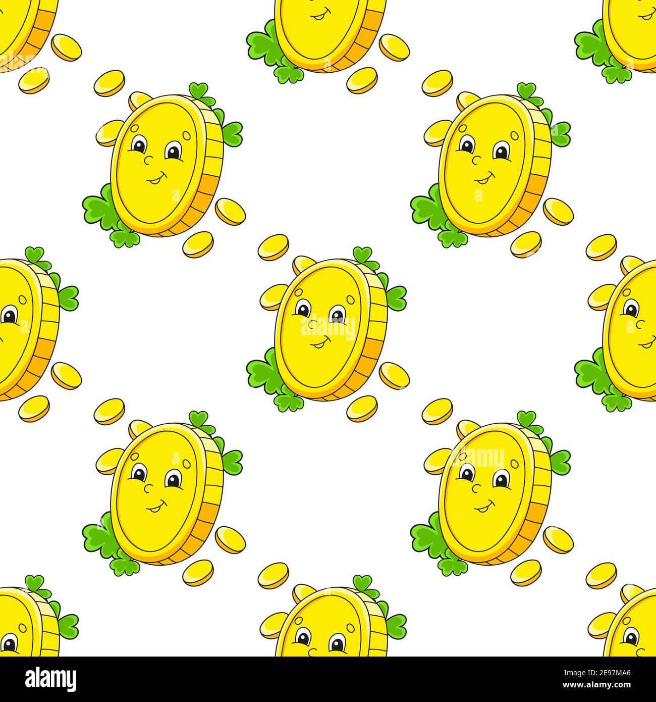 Color seamless pattern. Cartoon style. Bright design. For walpaper ...