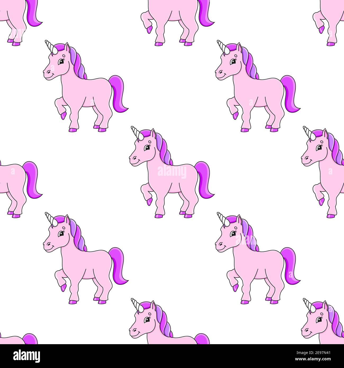 Color seamless pattern. Cartoon style. Bright design. For walpaper ...