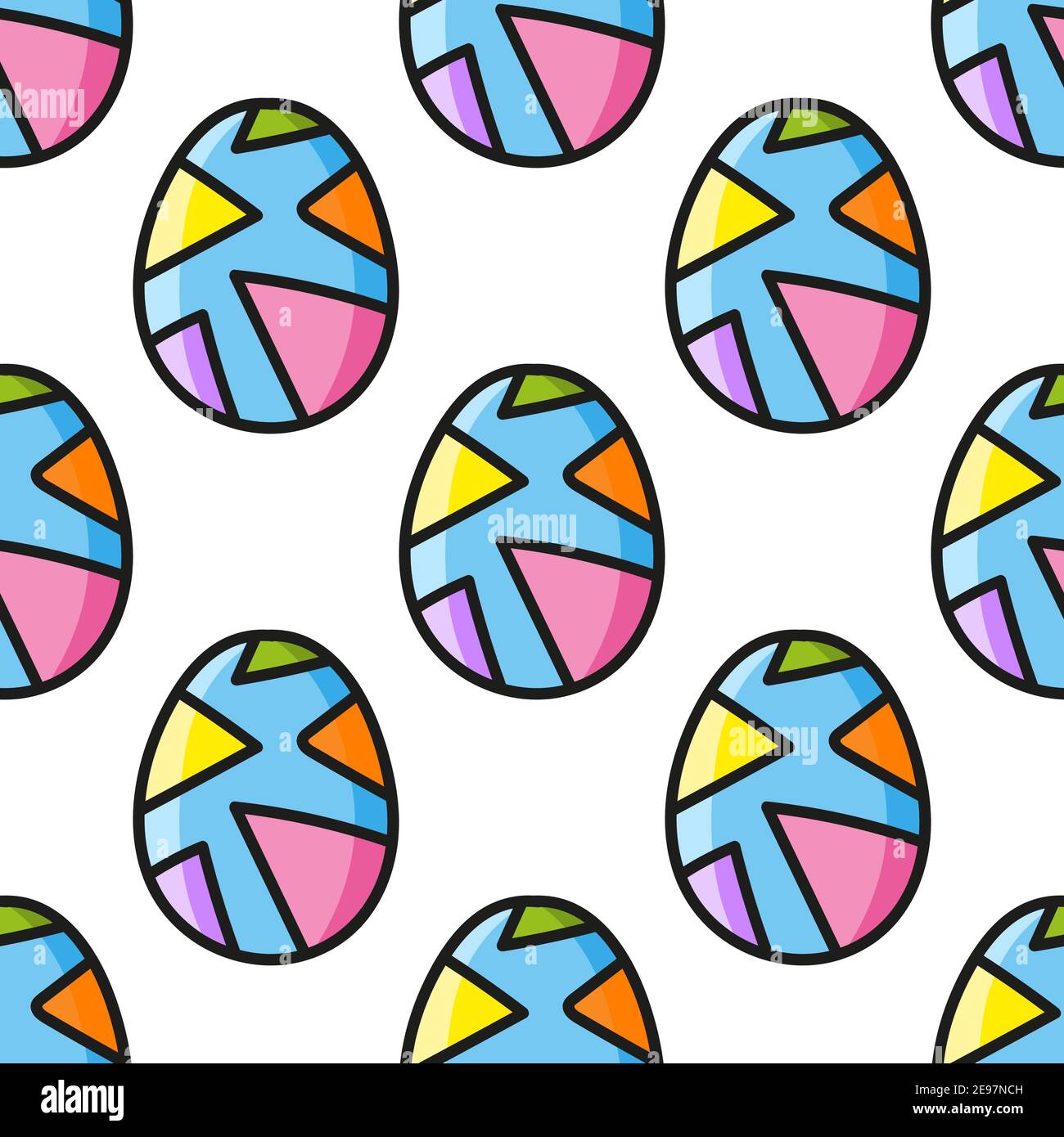 Color seamless pattern. Cartoon style. Bright design. For walpaper ...