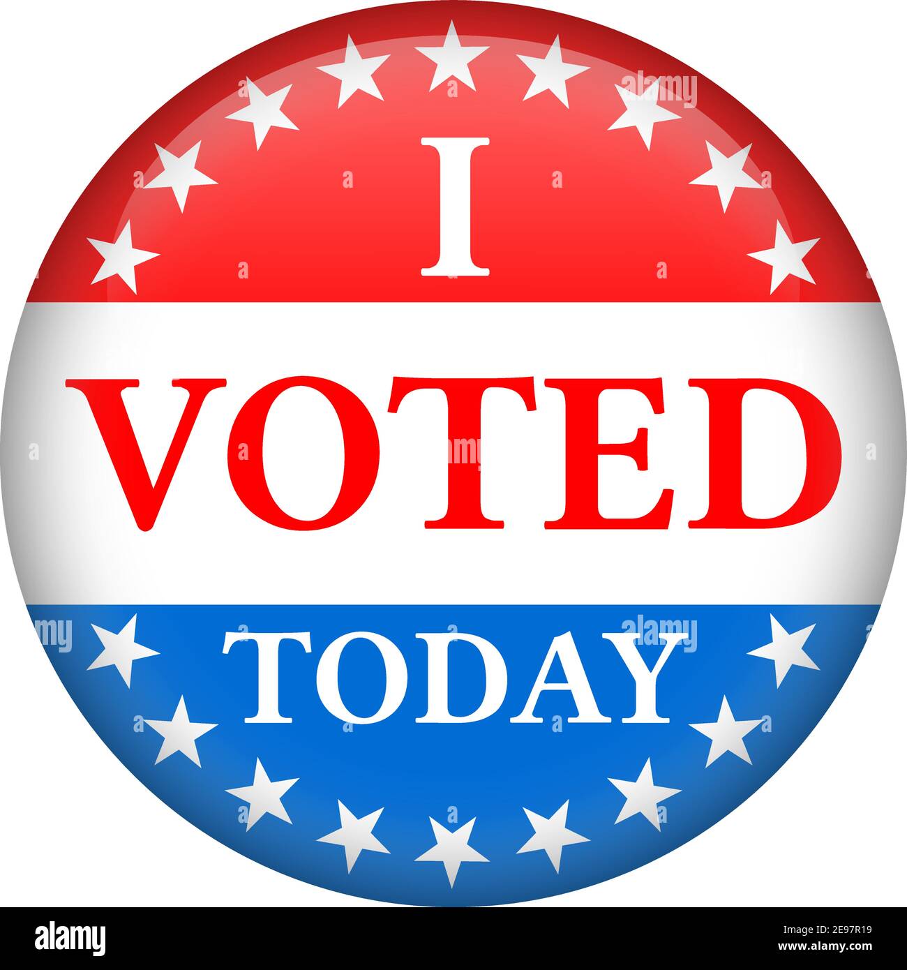 I voted today pins isolated vector Stock Vector Image & Art - Alamy