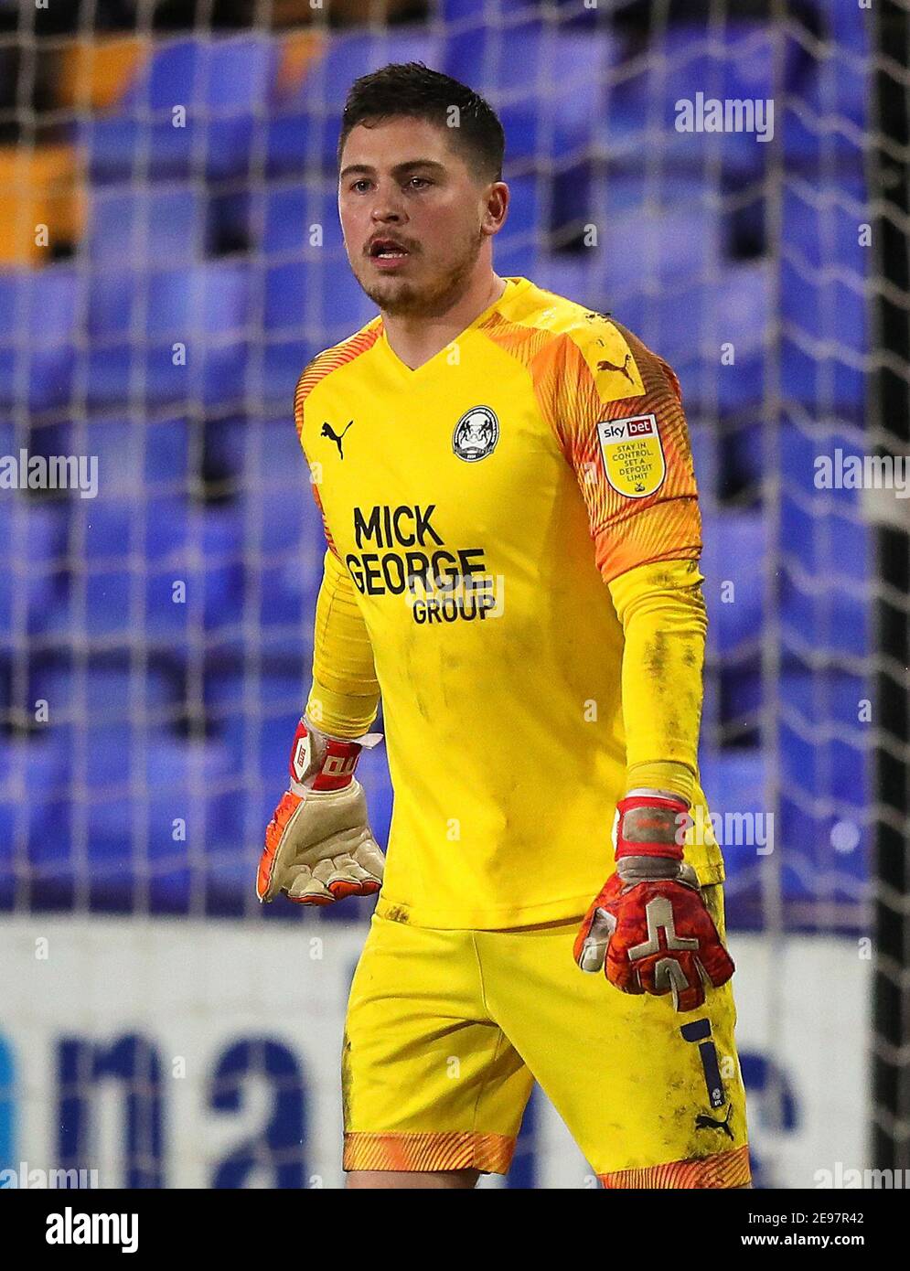 Peterborough United goalkeeper Christy Pym during the Papa John's ...