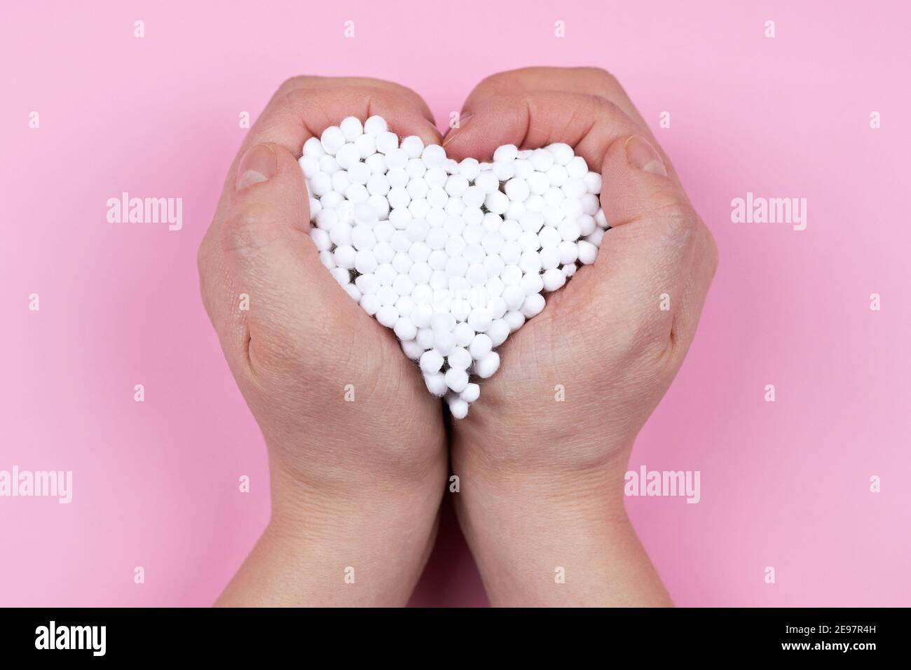 Woman cotton wool ear hi-res stock photography and images - Alamy