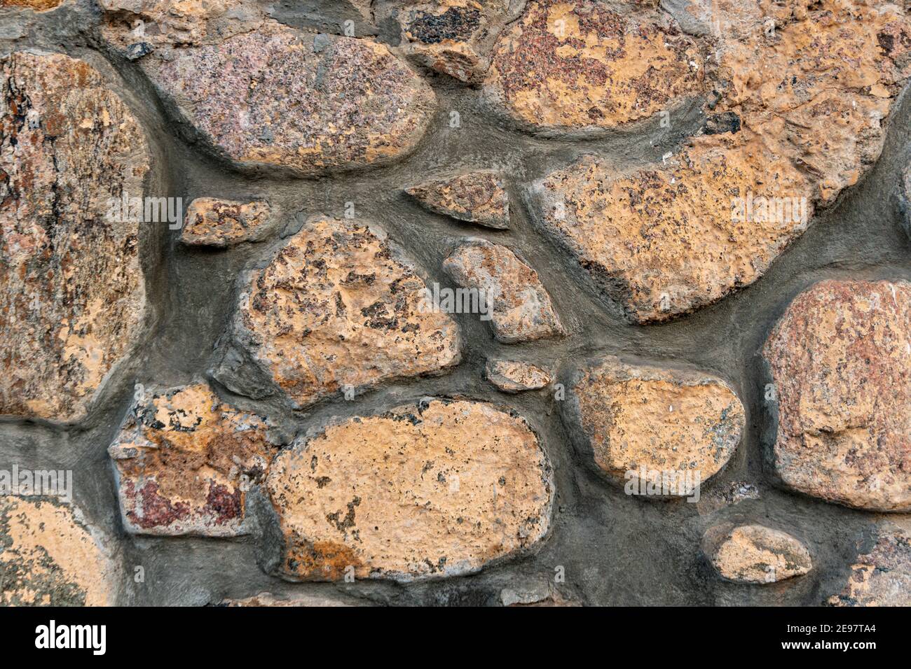 Close-up stone wall, cobblestone masonry, stone background, cobblestone ...