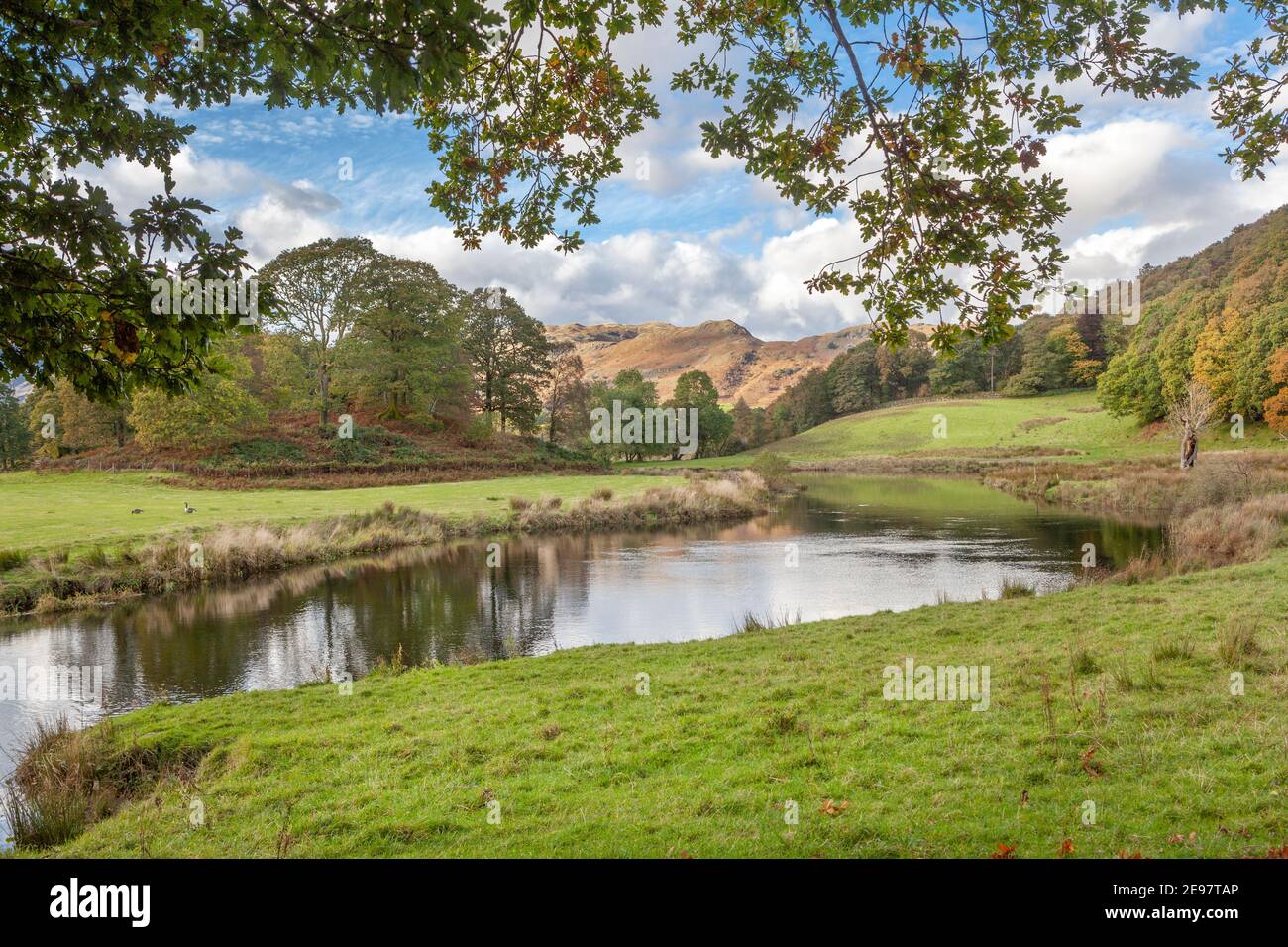 A small river winding through the Cumbrian countryside Stock Photo - Alamy