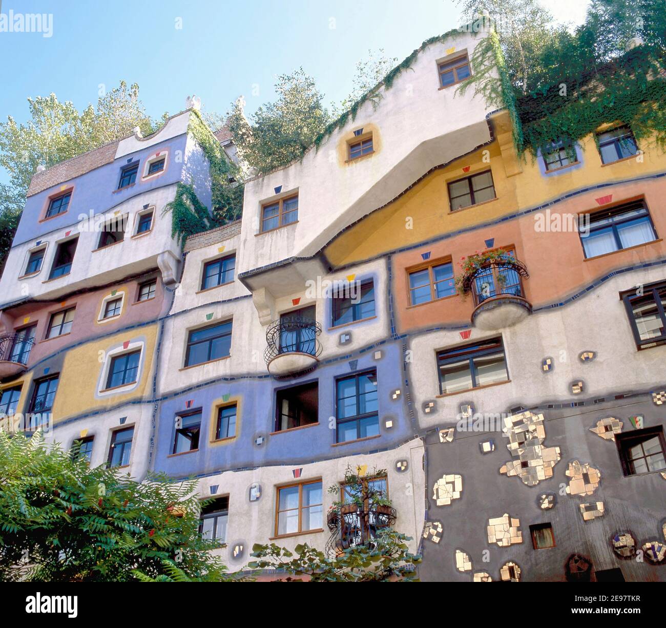 VIENNA, AUSTRIA - MAY 14,2014: Hundertwasser Haus Designed by Austrian ...