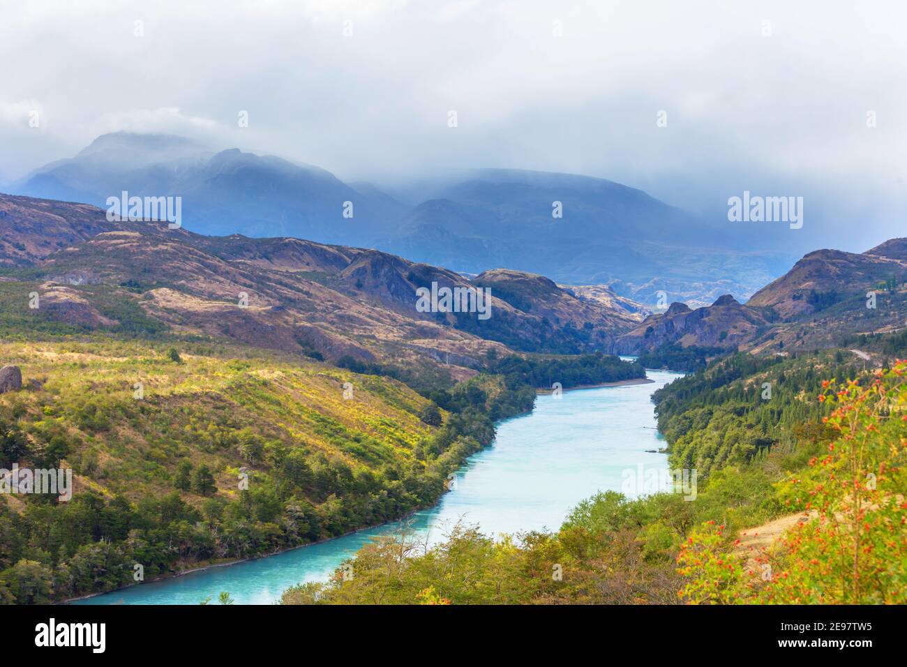 Mountain river in the Chile, South America Stock Photo - Alamy