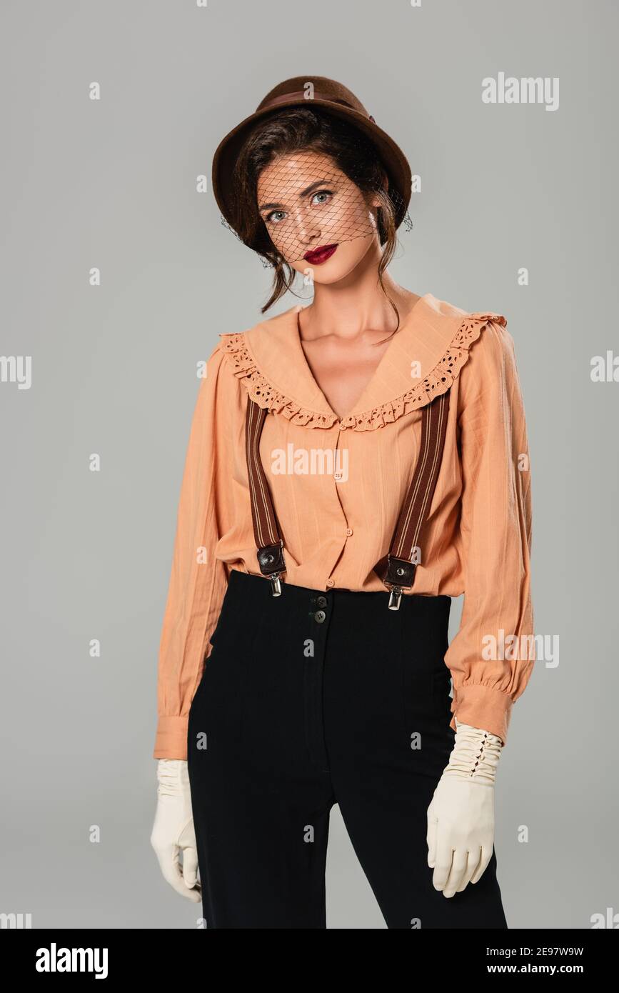 Vintage suspenders hi-res stock photography and images - Alamy