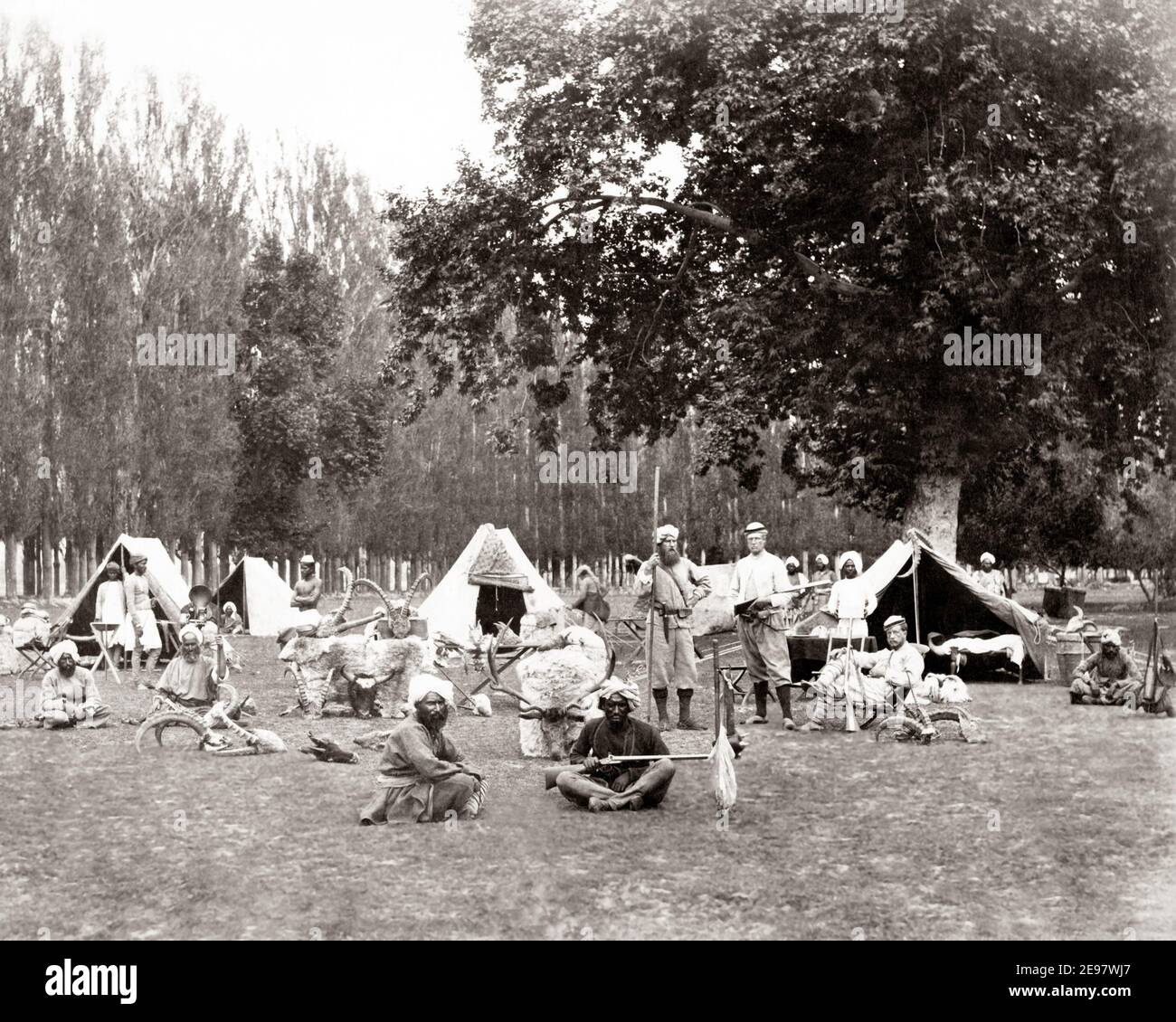 Late 19th century photograph - Srinagar, Kashmir, India, a Shooting ...
