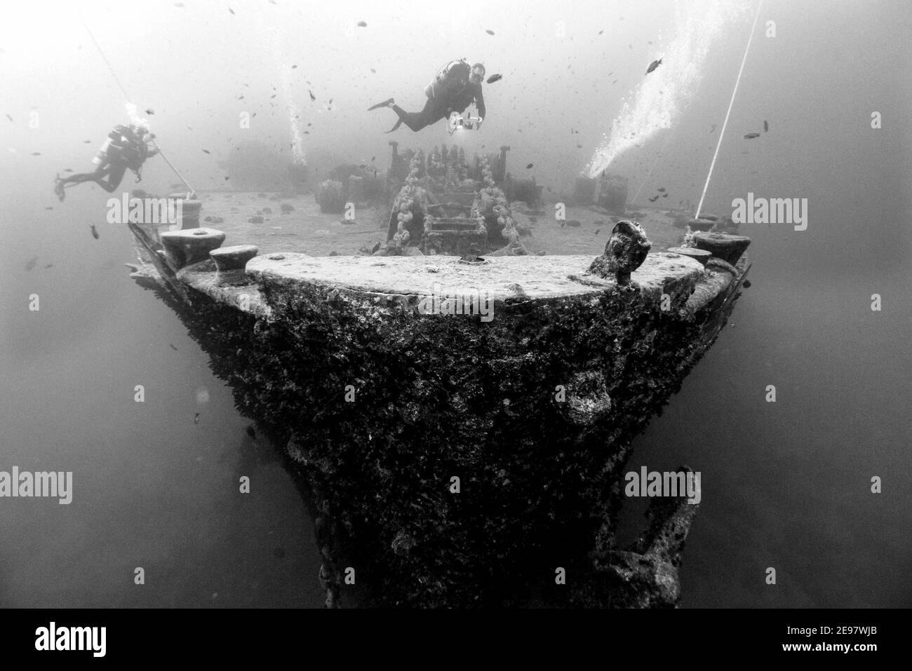 SS Thistlegorm in the Strait of Gobal in The Red Sea, Egypt. She was ...