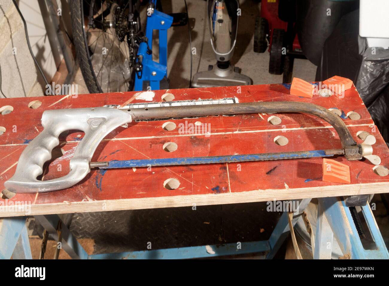 Apprentice tools. Aluminium handled hackssaw, a Set piece made as part ...