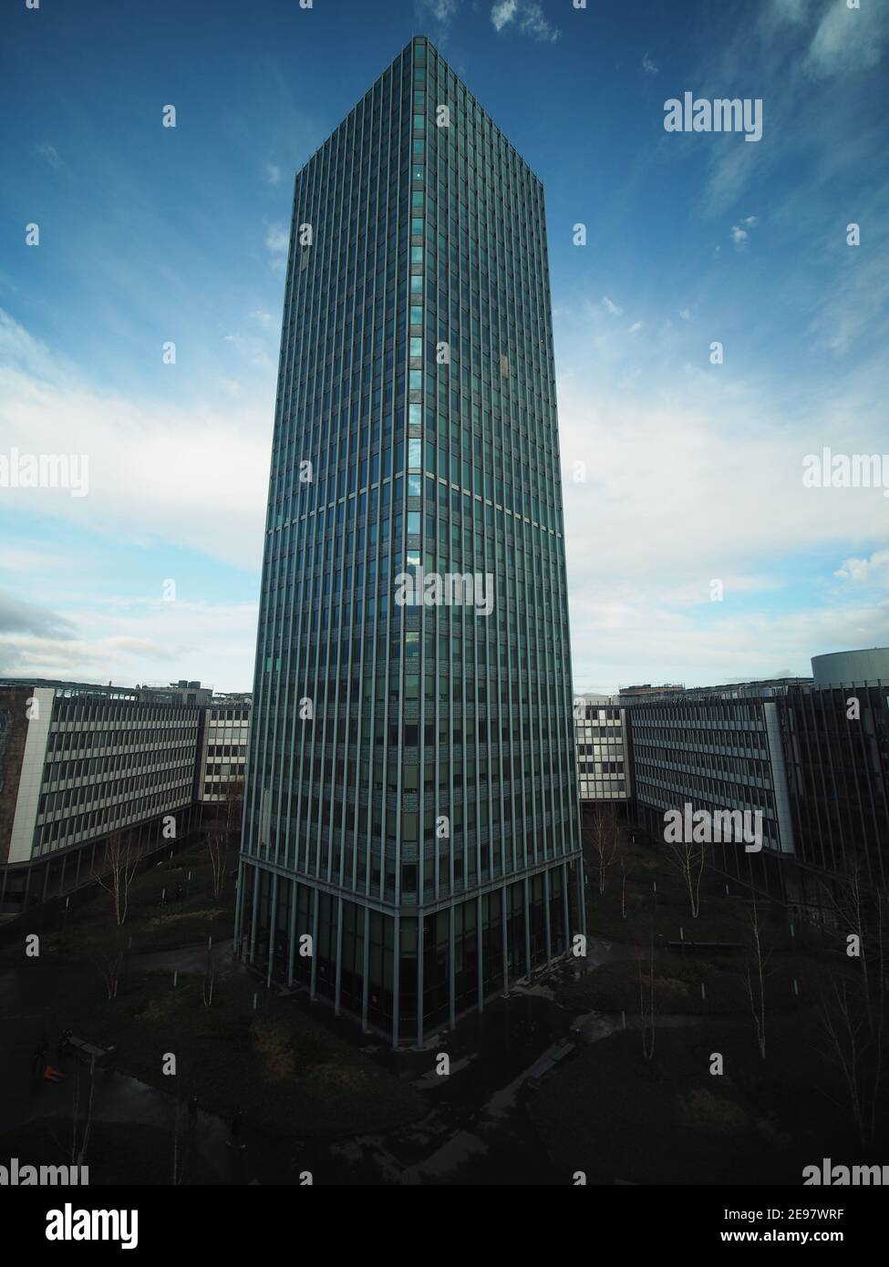 Zamansky tower, at the center of the science campus of Sorbonne ...