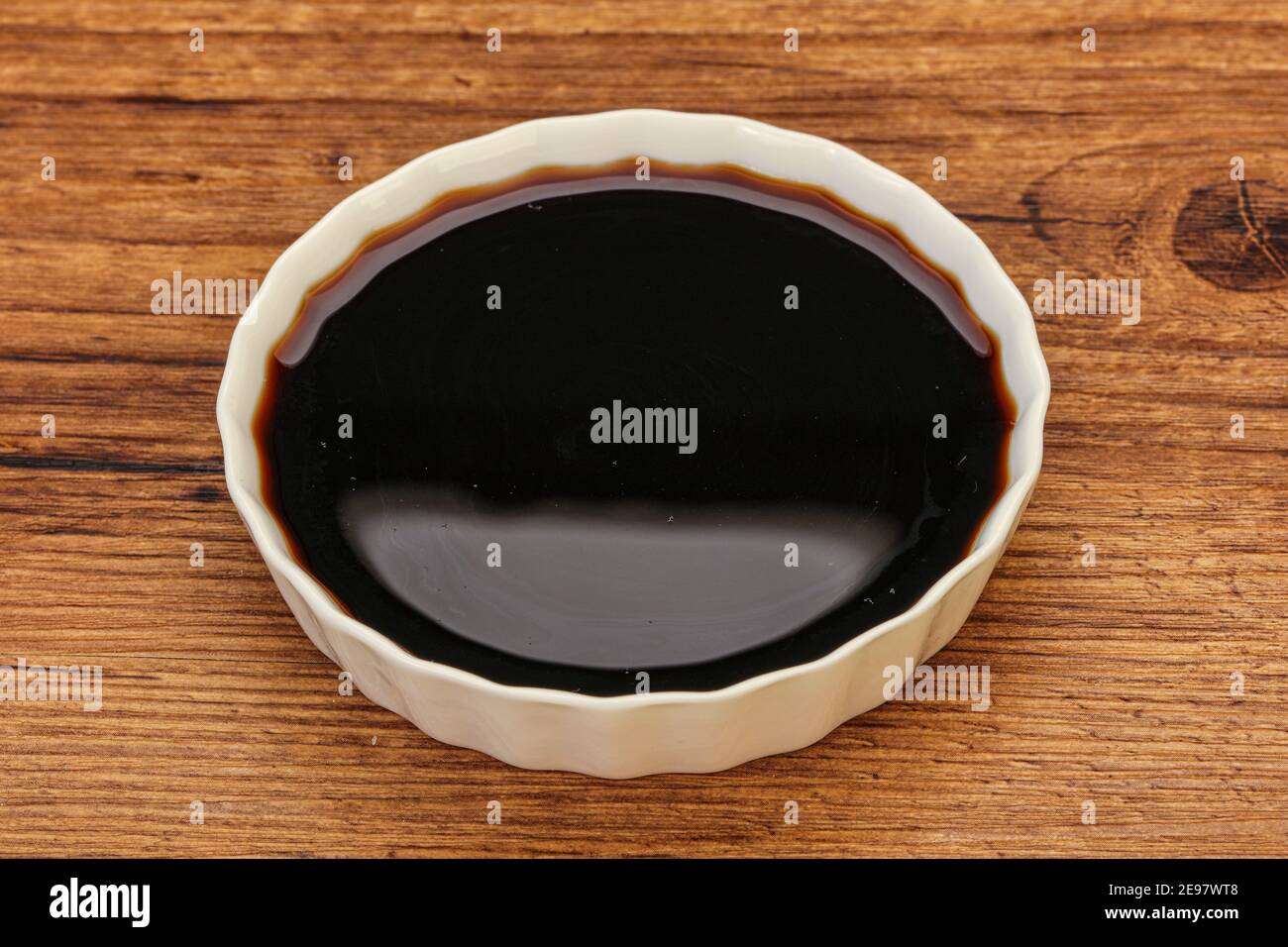 Asian cuisine - soya sauce in the bowl Stock Photo - Alamy